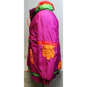East West | Jackets & Coats | Vtg 8s 90s Neon Ski Jacket Womens Small ...